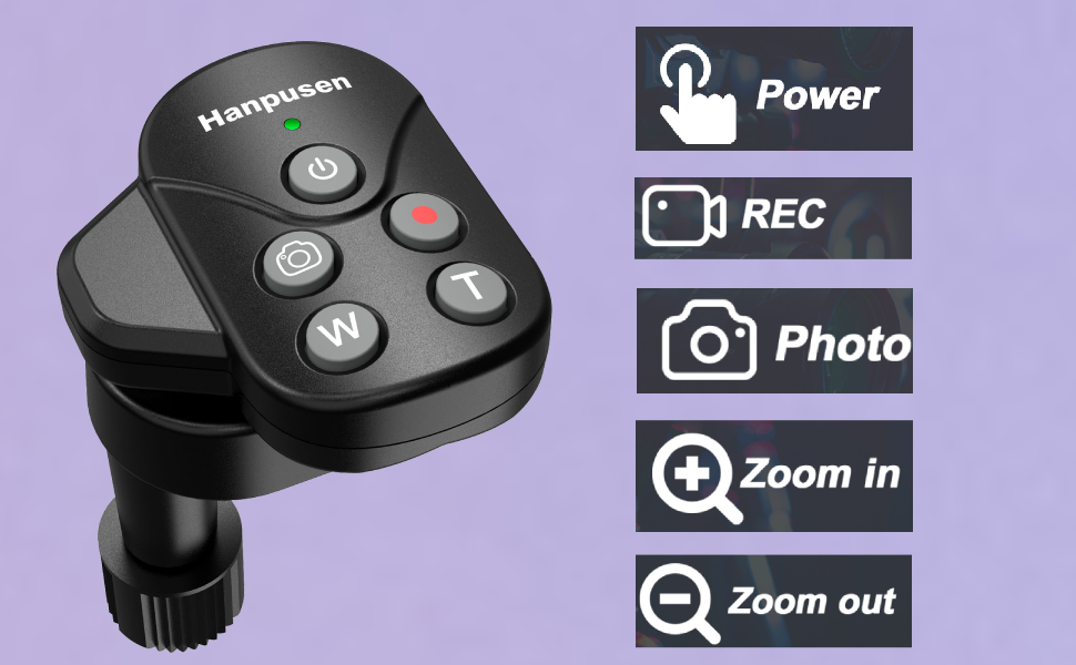 Amazon.com: Camcorder Remote Control Zoom Controller Compatible with LANC or Remote Jack (2.5 mm ...
