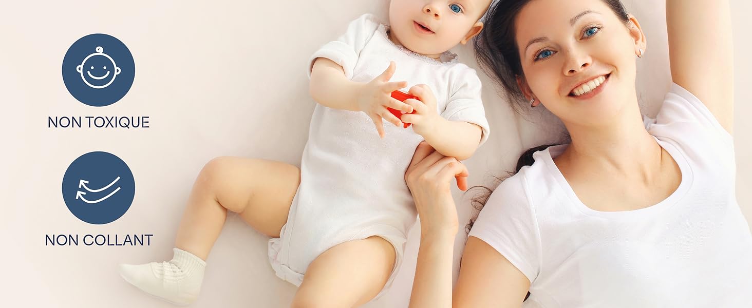 Niimo® Kit Empreinte Bébé - Kit Empreinte Main et Pied sans Encre pour Cadeau Couple - Cadeau ...