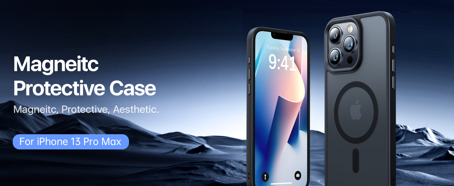 Amazon.com: Maozis Strong Magnetic for iPhone 13 Pro Max Case, [Compatible with Magsafe ...