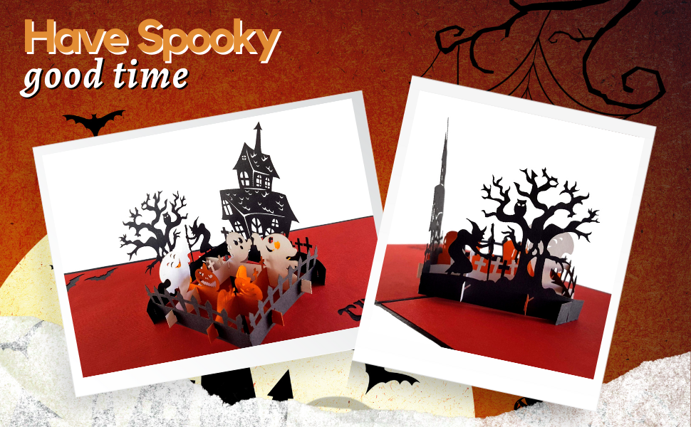 Amazon.com : iGifts And Cards All Hallows' Eve Haunted House 3D Pop Up ...