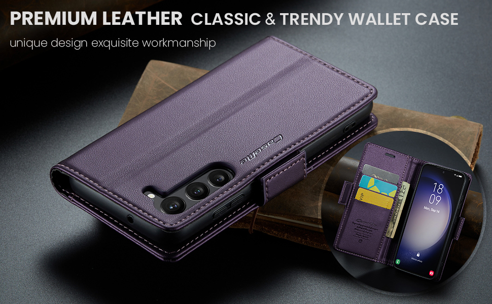 Amazon.com: SINIANL Samsung Galaxy S23 Wallet Case with RFID Blocking, Samsung S23 Case Wallet ...