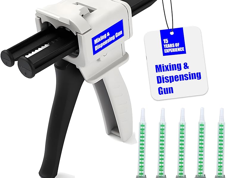 Amazon.com: SoKalChw Mixing dispensing gun, Epoxy glue gun, AB Impression Material Gun ratio 1:1 ...