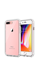 JETech Silicone Case for iPhone 7 Plus, iPhone 8 Plus, 5.5 Inch, Silky-soft touch Full-Body ...