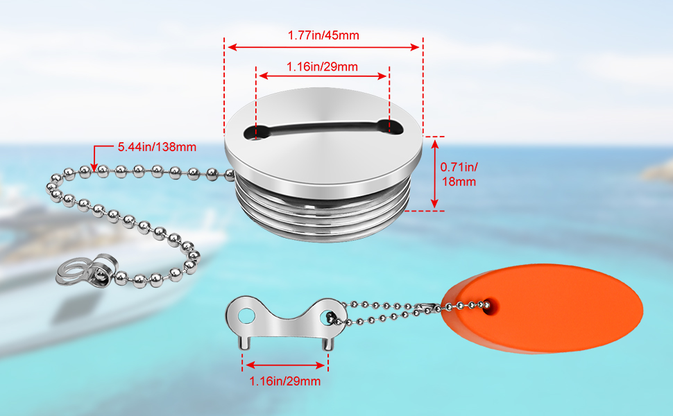 Amazon.com: HZSIFU 316 Stainless Steel Boat Fuel Tank Cap, Mirror Polished Marine Boat Gas Cap ...