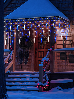 Icicle Outdoor Christmas Lights,10M/33FT 270 LED Icicle Lights with 45 ...