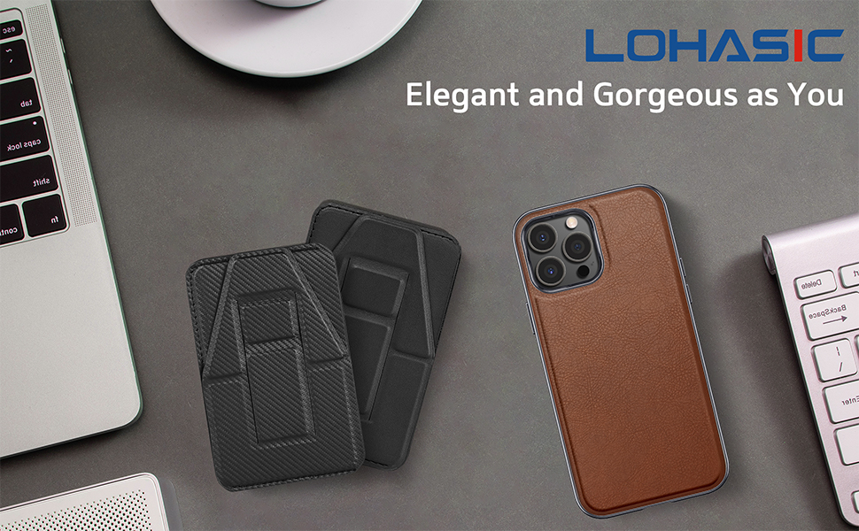 Amazon.com: LOHASIC Magnetic Wallet for MagSafe, Adjustable Kitstand Detachable Card holder ...