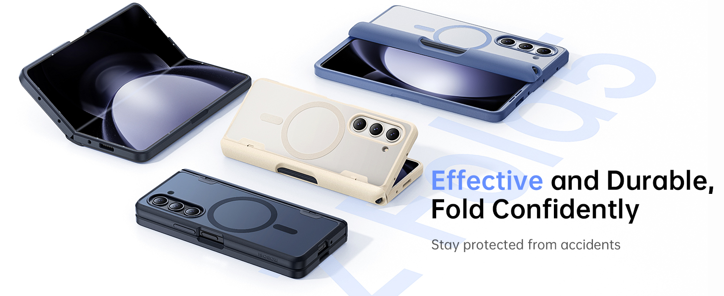Amazon.com: MOBOSI Magnetic for Samsung Galaxy Z Fold 5 Case, Compatible with MagSafe, Built-in ...