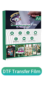 Amazon.com: Glitter DTF Transfer Film A3 Printable Matte Iron-On Heat Transfer Paper for Dark ...