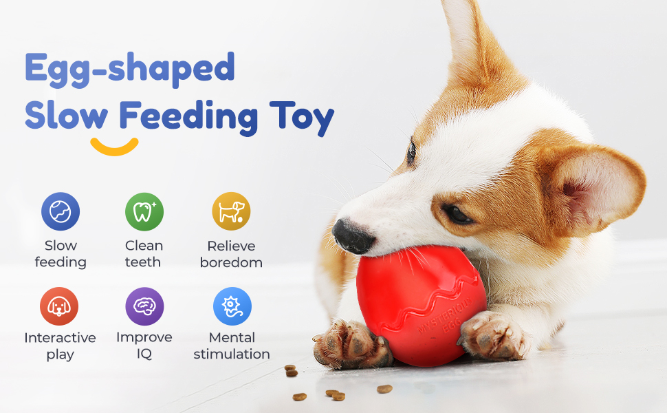 Amazon.com : LACCEN Treat Dispensing Dog Toys, Interactive Dog Toys Dog Puzzle Slow Feeder Chew ...