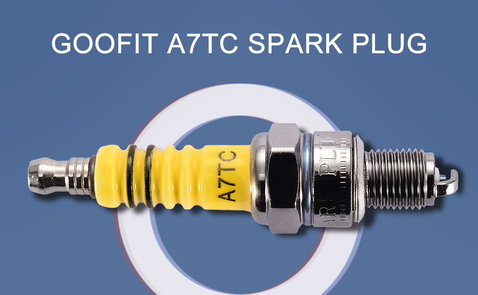 Amazon.com: GOOFIT Motorcycle A7TC Spark Plug Replacement for 50cc 70cc 90cc 110cc 150cc ATV ...
