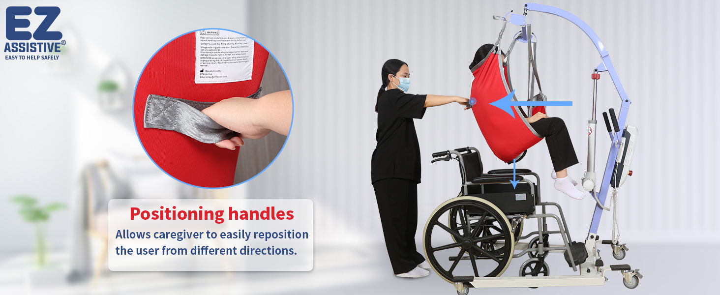 Amazon.com: EZ Assistive Patient Lift Divided Leg Sling with Lower Back, Patient Lift Sling for ...