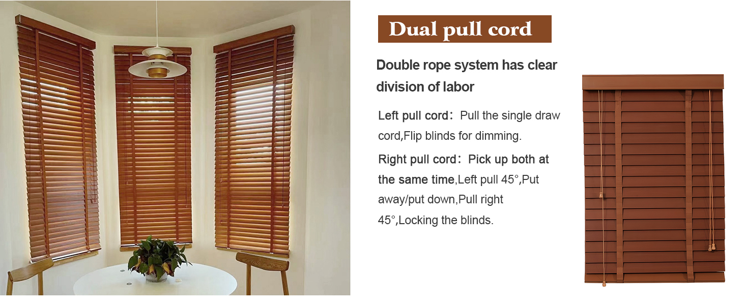 Amazon.com: EVOZEN 2" Slats Wood Blinds for Indoor Windows, Custom Wood Window Blinds, Wooden ...