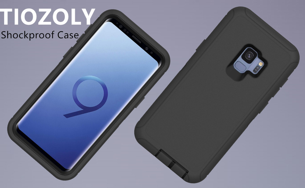 Amazon.com: TIOZOLY for Samsung Galaxy S9 Case, Heavy Duty Defender Dustproof Shockproof ...