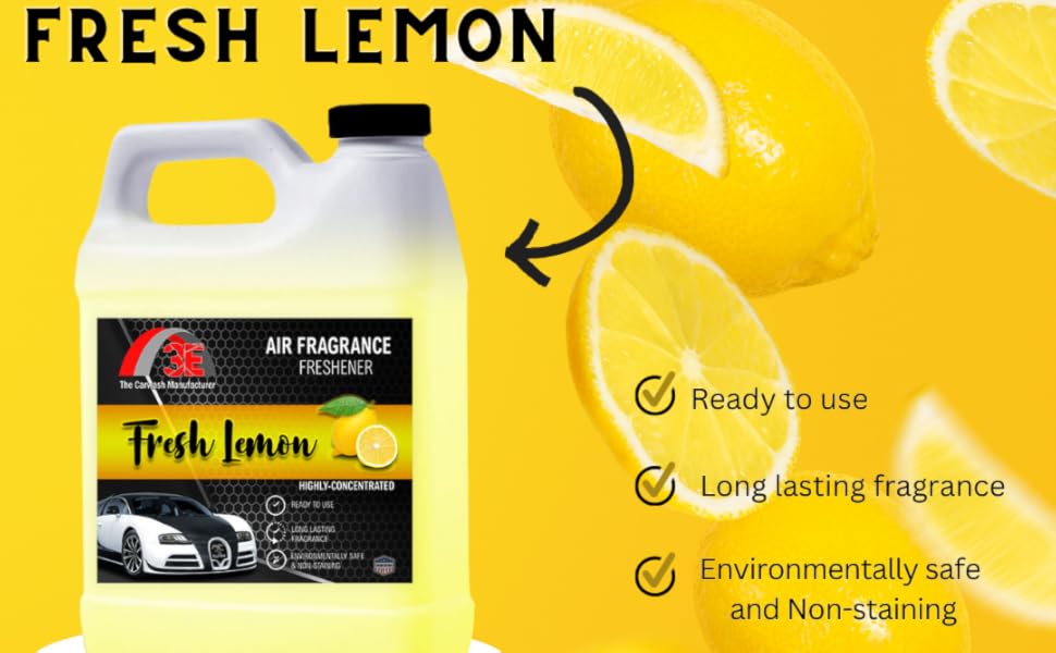 Amazon.com: Air Freshener Fresh Lemon Scent and Odor Eliminator Premium Smell Fragrance Premium ...