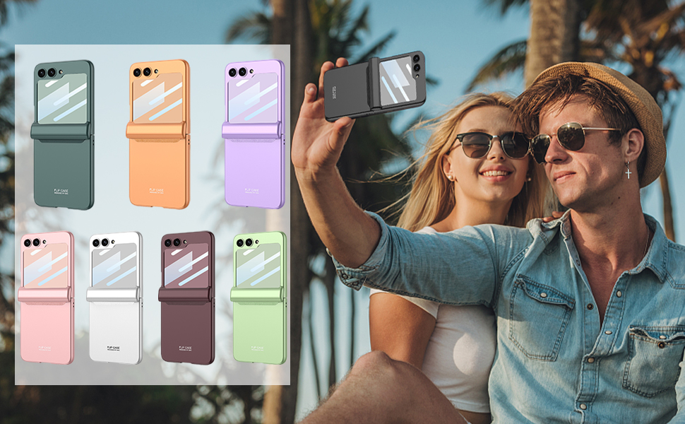 Amazon.com: STORMTAL for Samsung Galaxy Z Flip 5 Case with Hinge Protection, Built-in Screen ...