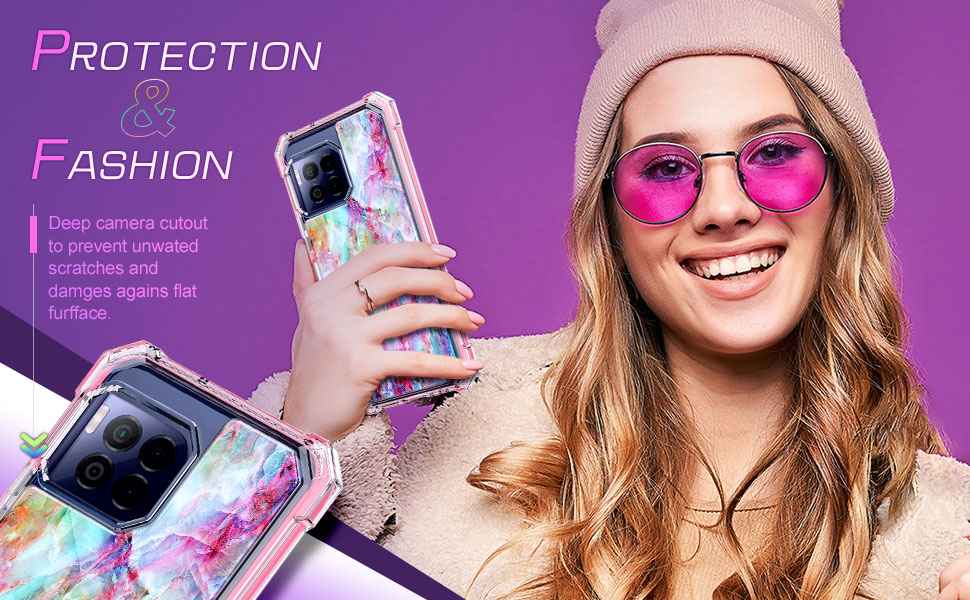 Amazon.com: NZND Designed for T-Mobile REVVL 7 PRO 5G Case with [Built-in Screen Protector ...