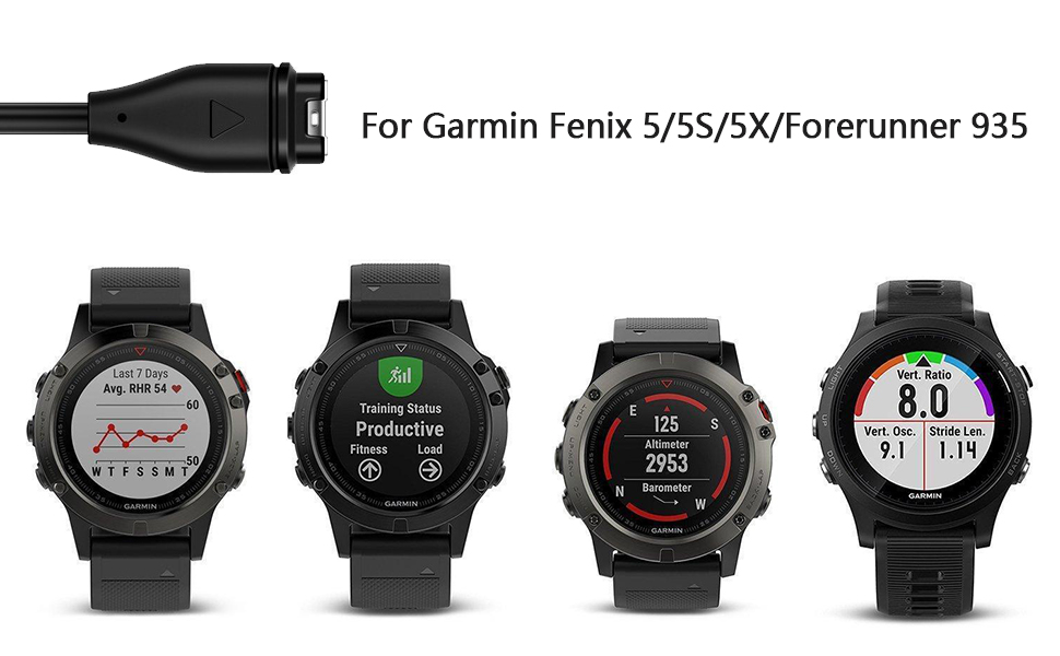 Caricatore cavo Compatibile con Garmin Fenix 7 7S 7X, 6 6S 6X Pro, Fenix 5 5S 5X Plus ...