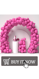 Amazon.com: Janinus Pink Balloons Garland Arch Kit Pink And White Balloons 5+12+18 In Gold Hot ...