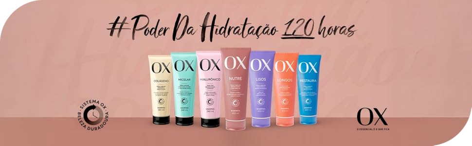 Flora - Kit Ox Shampoo 375Ml+Cond 170Ml Lisos | Amazon.com.br