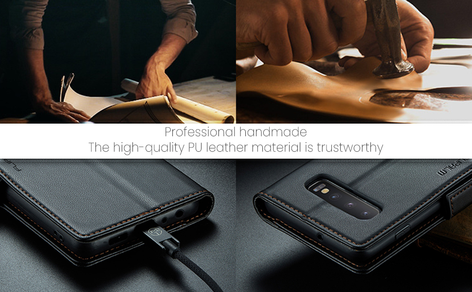 Amazon.com: FLIPALM Wallet Case for Samsung Galaxy S10 6.1"(Non S10e,S10+), RFID Blocking Credit ...