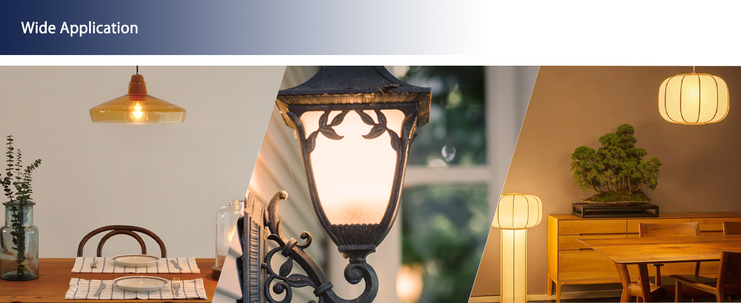 FLSNT A15 LED Edison Bulbs 60W Equivalent with White Glass, Dimmable E26 LED Bulbs for Pendant ...