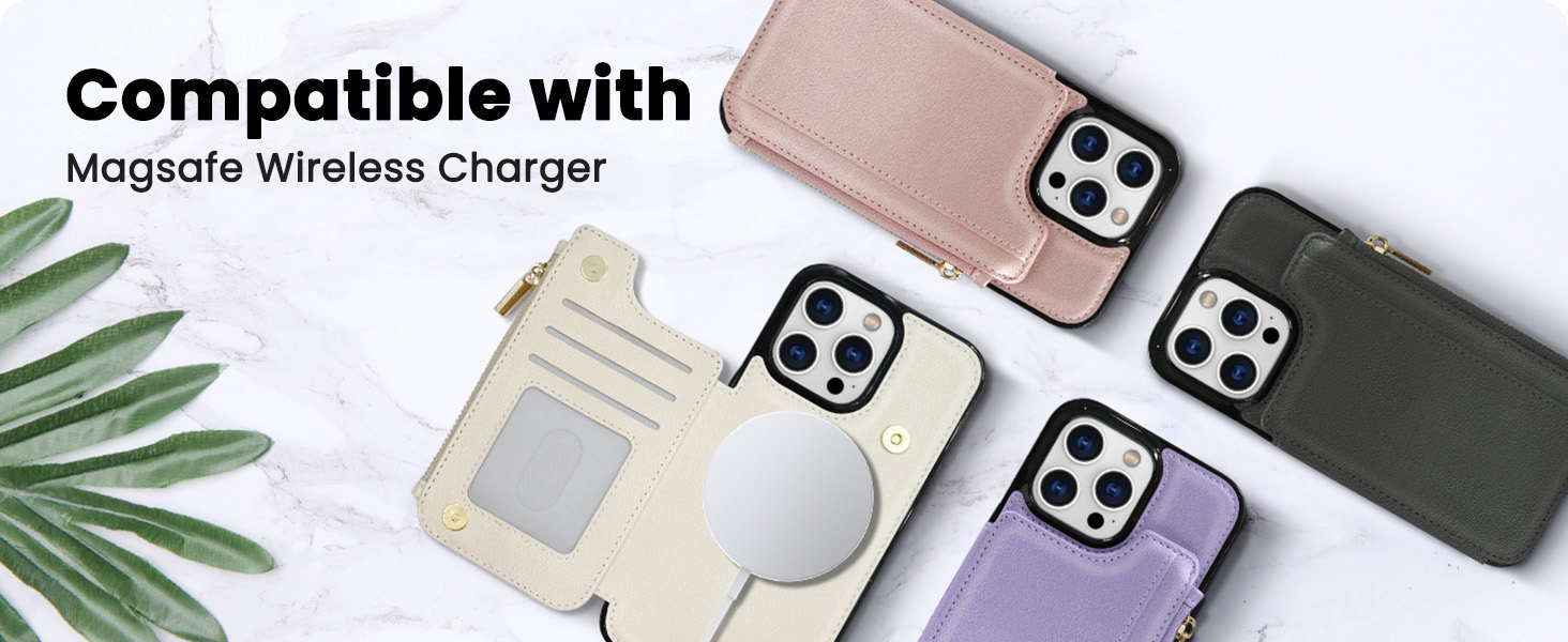 Amazon.com: Delidigi for iPhone 14 Pro Max Case Wallet with Card Holder Compatible with Mag-Safe ...