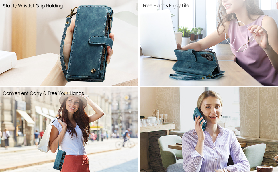 Amazon.com: Lxisxcna Wallet Case Compatibility with Samsung Galaxy S25 Ultra with Card Holder ...