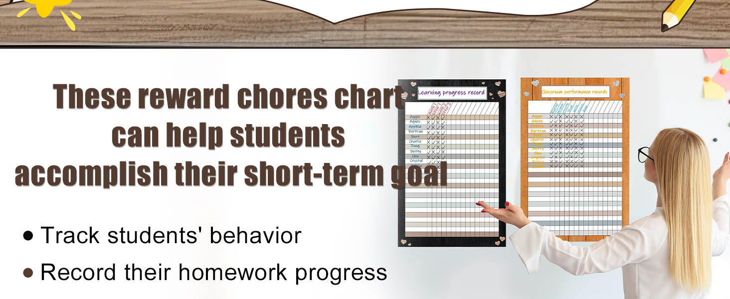 Amazon.com : 9 PCS Classroom Incentive Charts Classroom Behavior Chart ...