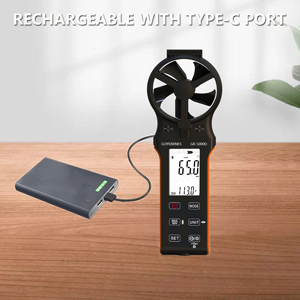 Amazon.com: GOYERRNES Air Flow & Wind Speed Meter, Handheld CFM Anemometer with Waterproof Touch ...