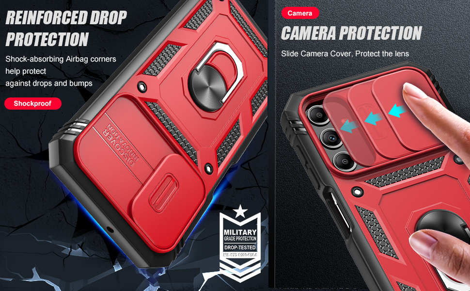 Amazon.com: LeYi Compatible for Samsung Galaxy A25-5G Case: Phone Case with 2PCS Tempered Glass ...