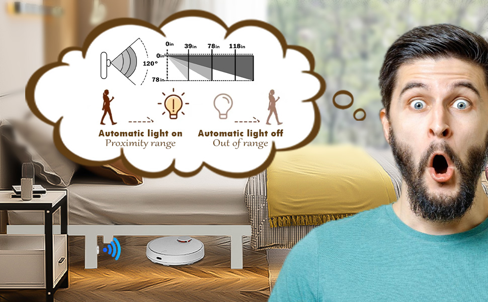 FANFX - Marco de cama flotante de tamaño matrimonial con luz de inducción, cama flotante de ...