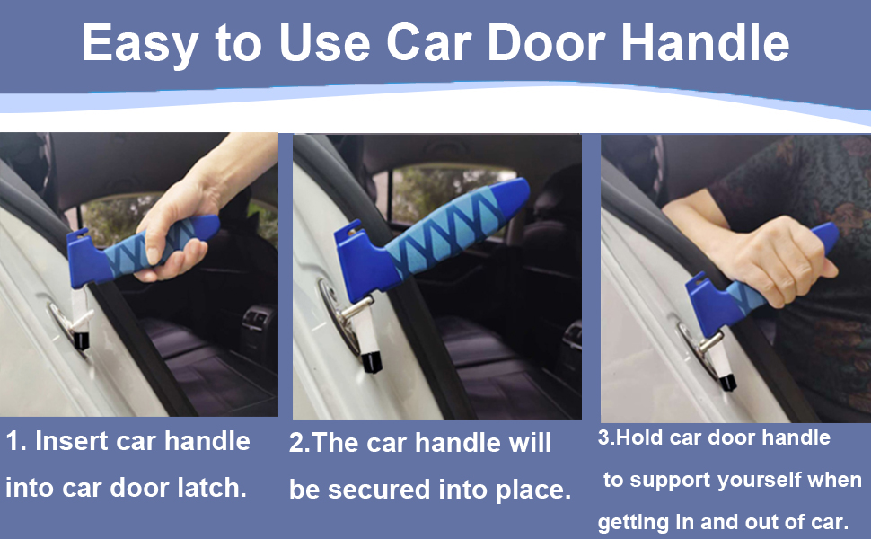 Amazon.com: Atojarkle Car Door Handles for Elderly, 2 Pack Door Grab ...