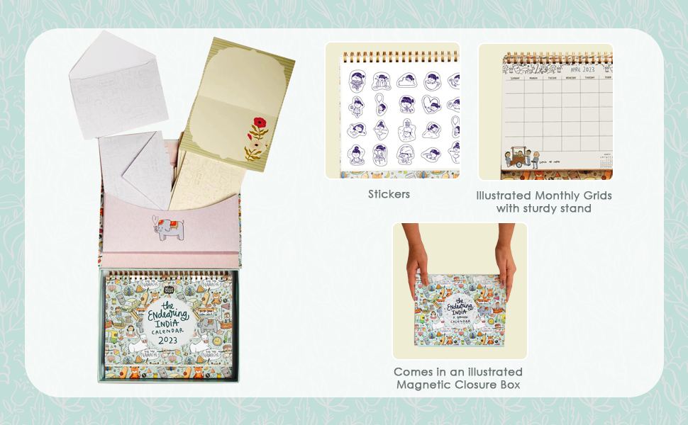 Alicia Souza| Perpetual Endearing Desk Calendar | Undated 12 Months | Planning, Tracking ...