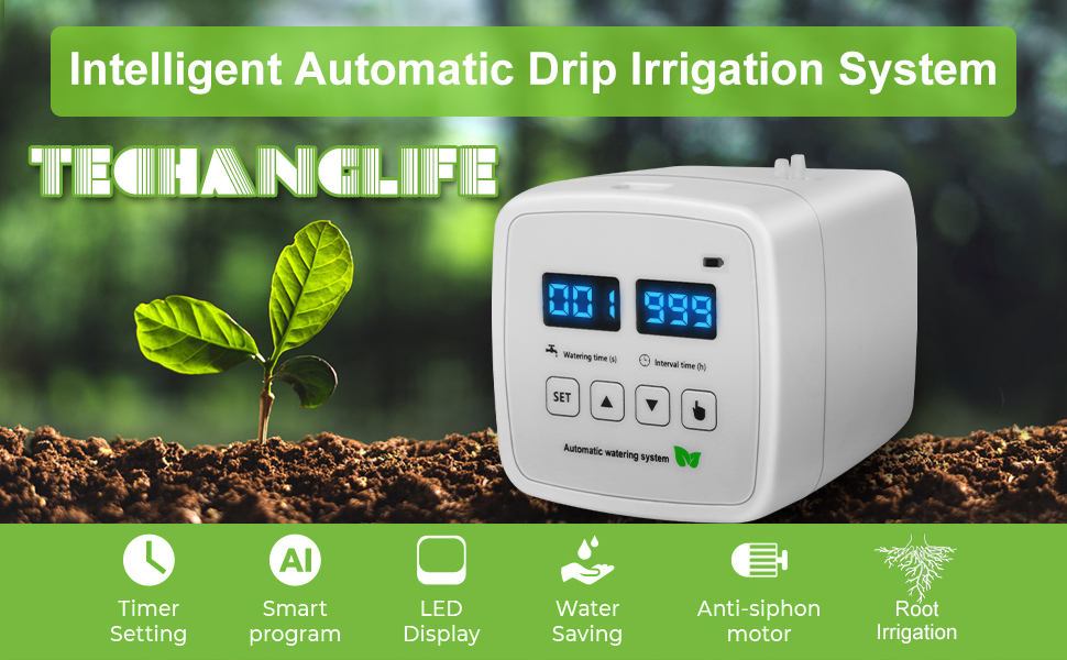 Amazon.com : [Upgraded Pump] Automatic Drip Irrigation Kit, Houseplants ...