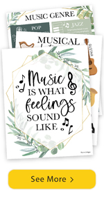 Amazon.com : 9 Farmhouse Music Classroom Posters - Choir Posters ...
