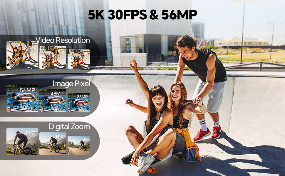 Amazon.com : 5K Video Camera Camcorder, 56MP WiFi IR Night Vision Video Recorder for Vlogging ...