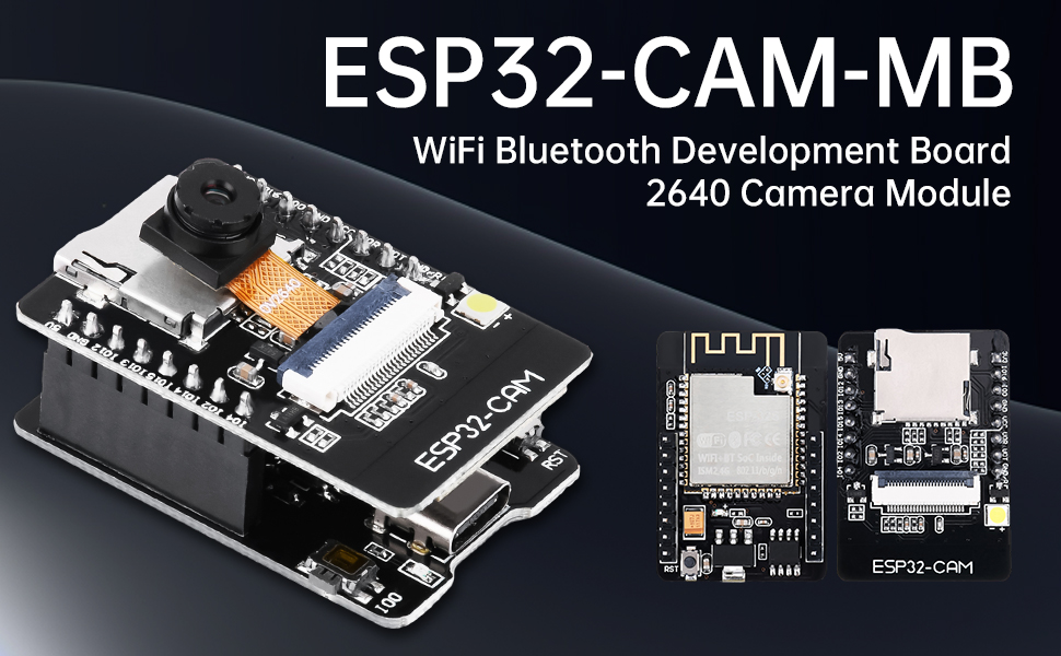 diymore 1 Pieces ESP32 CAM Development Board,ESP32 USB-C with 2640 Camera ModuleWiFi/Bluetooth ...