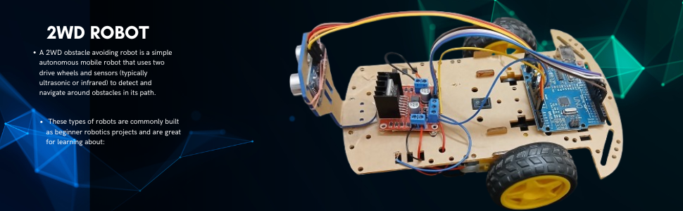 Buy ROBOINNOVATION | 2WD | (2-in-ONE Robotics DIY KIT | Obstacle ...