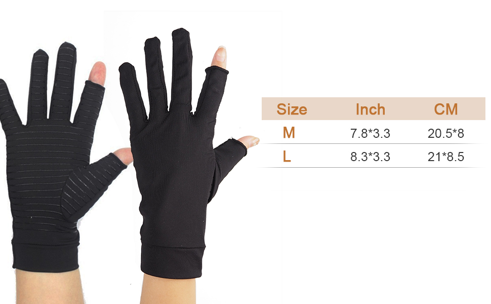 Kompressionshandschuhe aus Kupfer, Arthritis-Handschuhe, Arthritis, bei rheumatoider Arthritis ...
