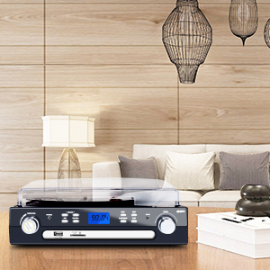 DIGITNOW Vinyl/LP Turntable Record Player, with Bluetooth,AM&FM Radio ...