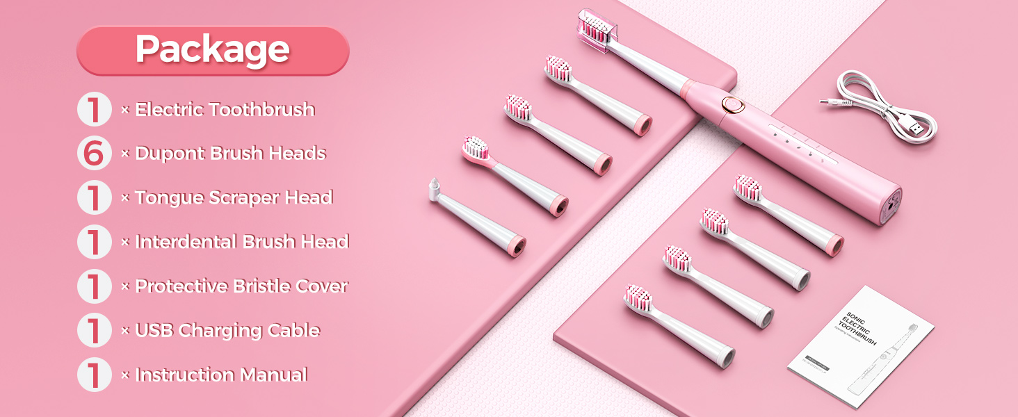 Amazon.com: TEETHEORY Electric Toothbrush for Adults with 8 𝐁𝐫𝐮𝐬𝐡 𝐇𝐞𝐚𝐝𝐬, Sonic Electric ...