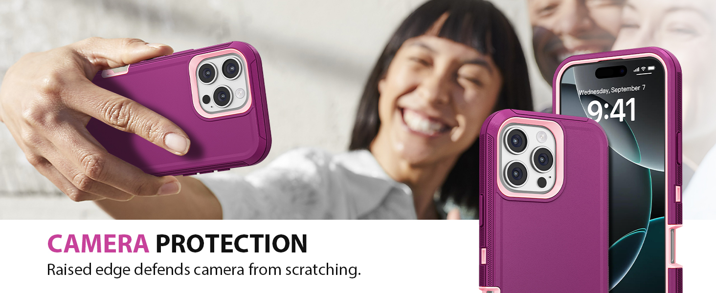 Amazon.com: Jelanry Case for iPhone 16 Pro Max 5G 6.9-inch, Heavy Duty Rugged & Dual-Layer ...