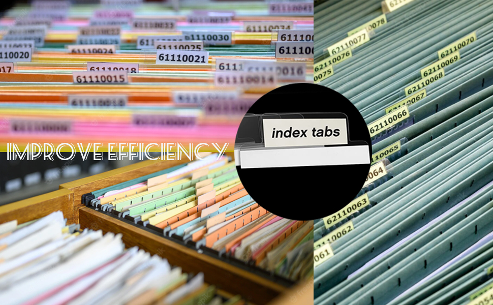 50 PCS Sticky Index Tabs, Writable Insertable Transparent Self-Adhesive ...