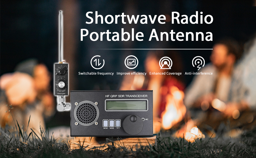 Short Wave Radio Transmitting Antenna - PUTIKEEG Portable 30W QRP FM Aviation UV Full Band 5MHz ...