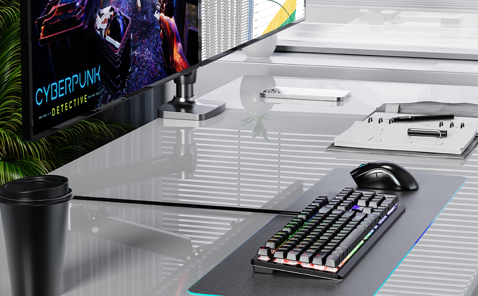 Amazon.com: NPET K10pro Wired Gaming Keyboard - LED Backlit USB Membrane Keyboard, Spill ...