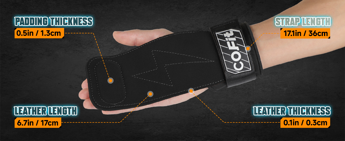 Amazon.com : COFIT Wrist Straps for Weightlifting, Workout Wrist Wraps with Dual-Layer Oxford ...