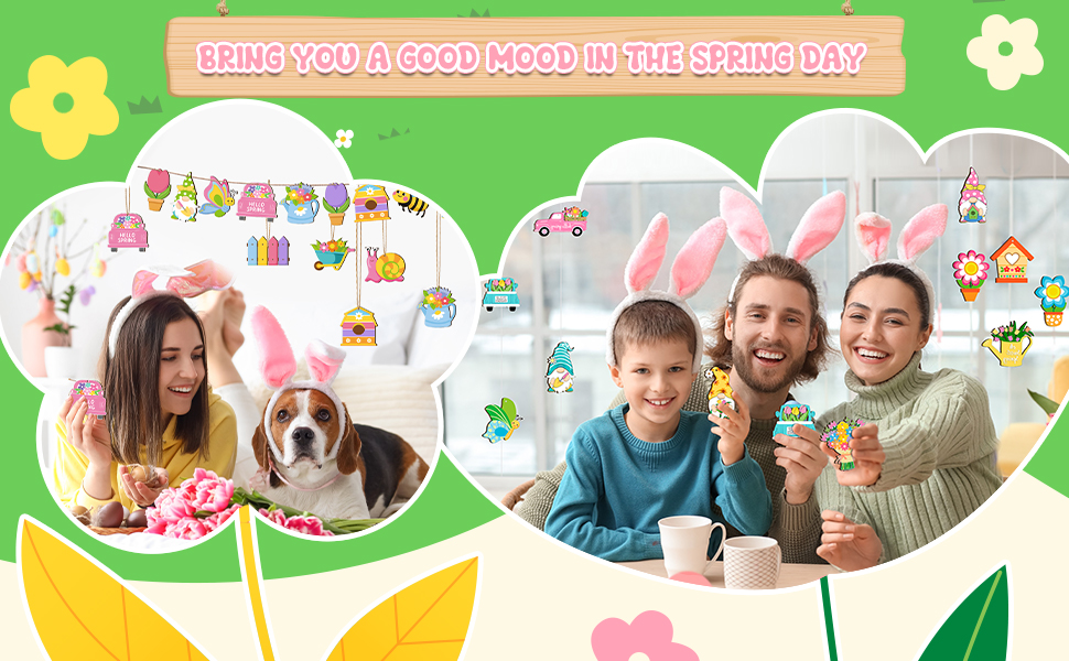 Amazon.com: 36 Pieces Spring Flower Ornaments Spring Tree Ornaments ...