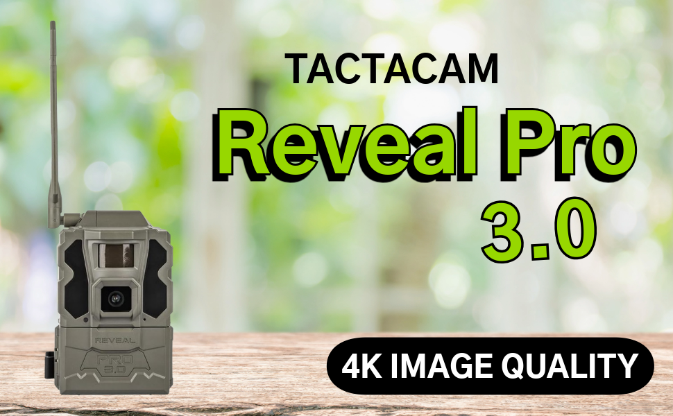 Amazon.com: TACTACAM Reveal Pro 3.0 LTE Cellular Trail Camera AT&T and Verizon, 4K Photo Quality ...