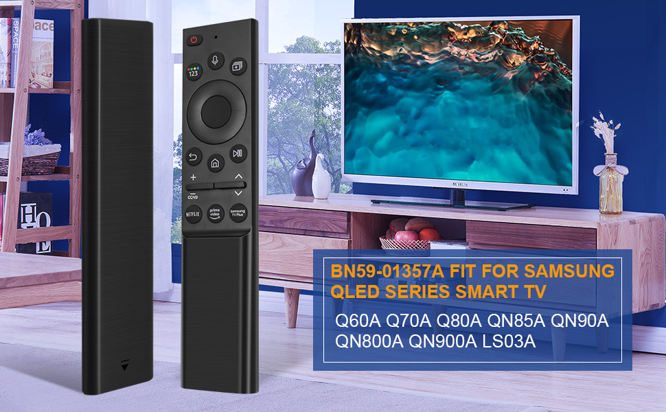 Amazon.com: BN59-01357A/BN59-01357B Voice Remote Replacement fit for Samsung 2021 QLED Series ...