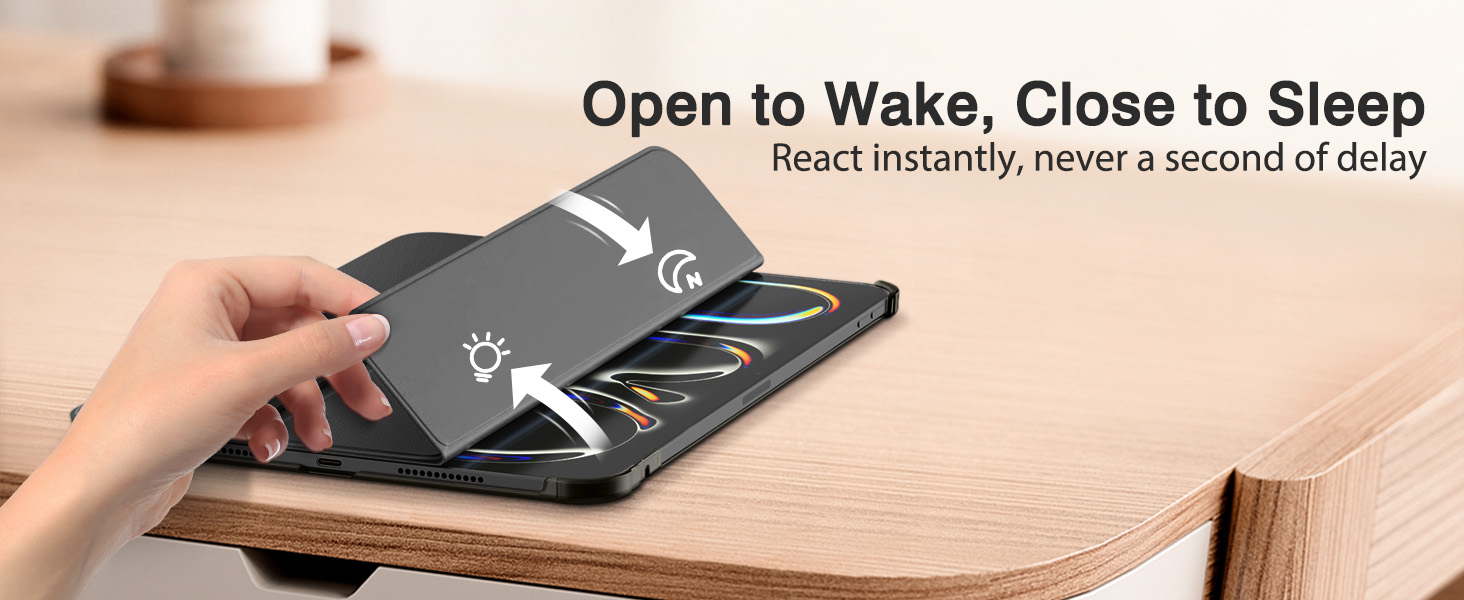 Amazon.com: MoKo for iPad Pro 13 Inch Case M4 2024 (7th Gen), Ultra Slim Stand Case with Hard PC ...